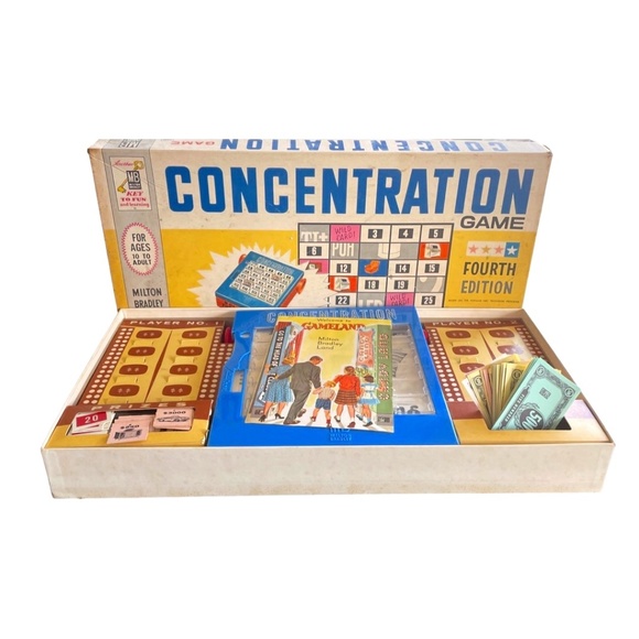 Milton Bradley | Games | Vintage 961 Concentration Board Game Fourth ...